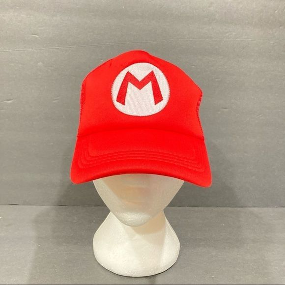 Nintendo | Accessories | Super Mario Bros Mario Trucker Snapback Cap ...